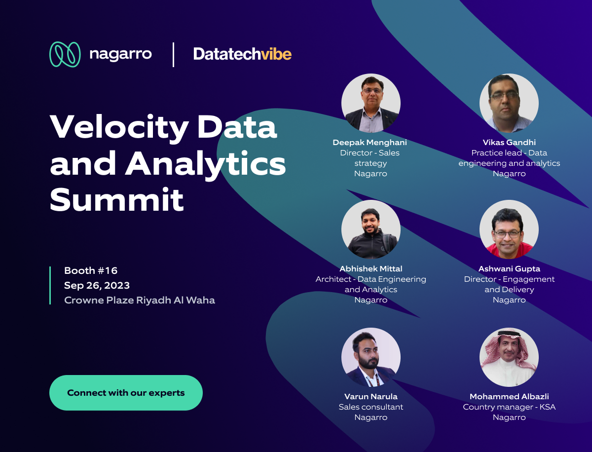 Connect with us at Velocity Data & Analytics Summit, Riyadh | Nagarro